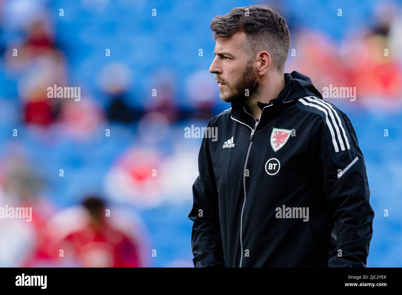 CARDIFF, WALES - 08 JUNE 2022: Wales’ Sports Science Ronan Kavanagh ...