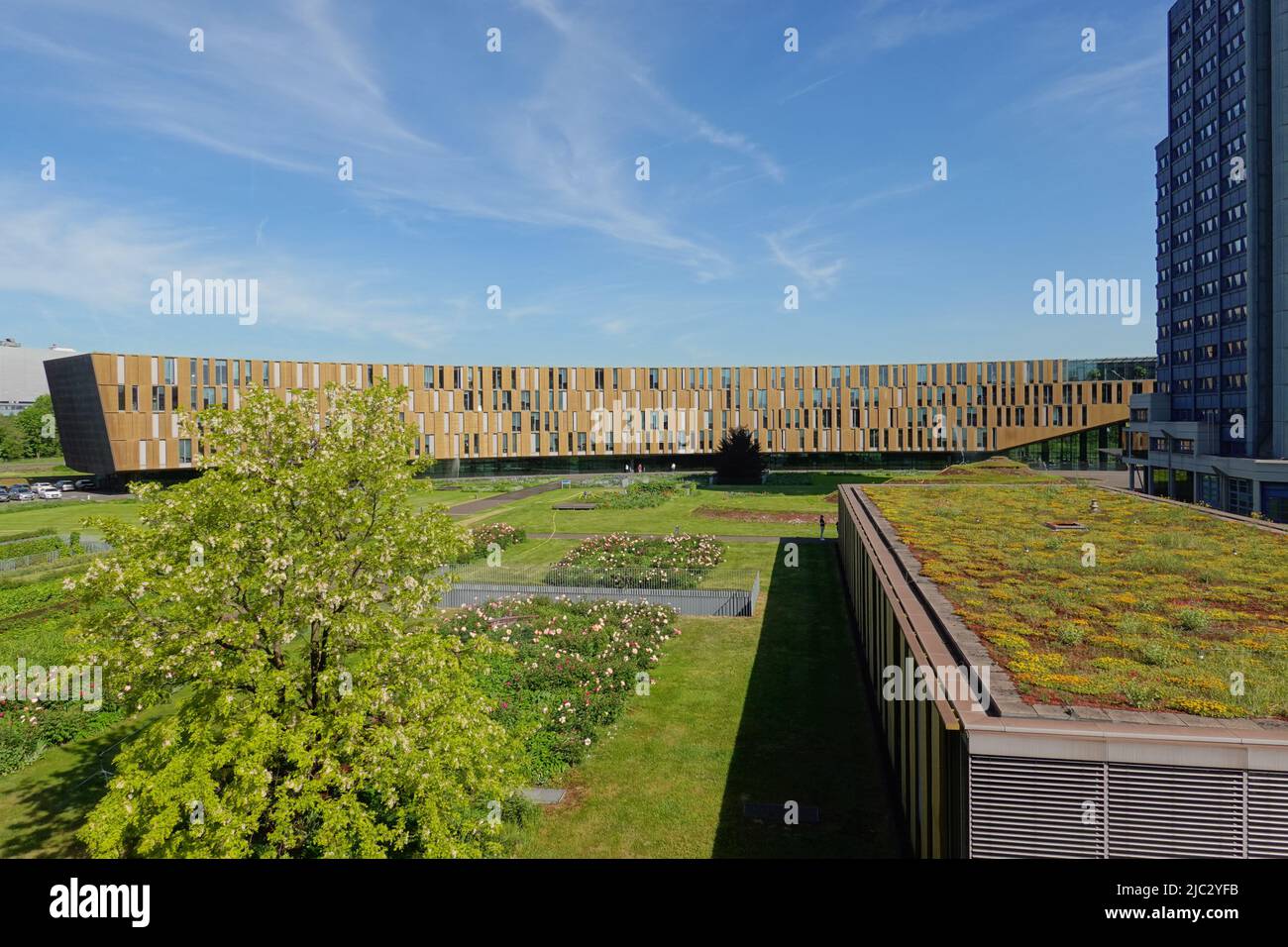 Linz, VOEST, Direktionstrakt Stock Photo - Alamy