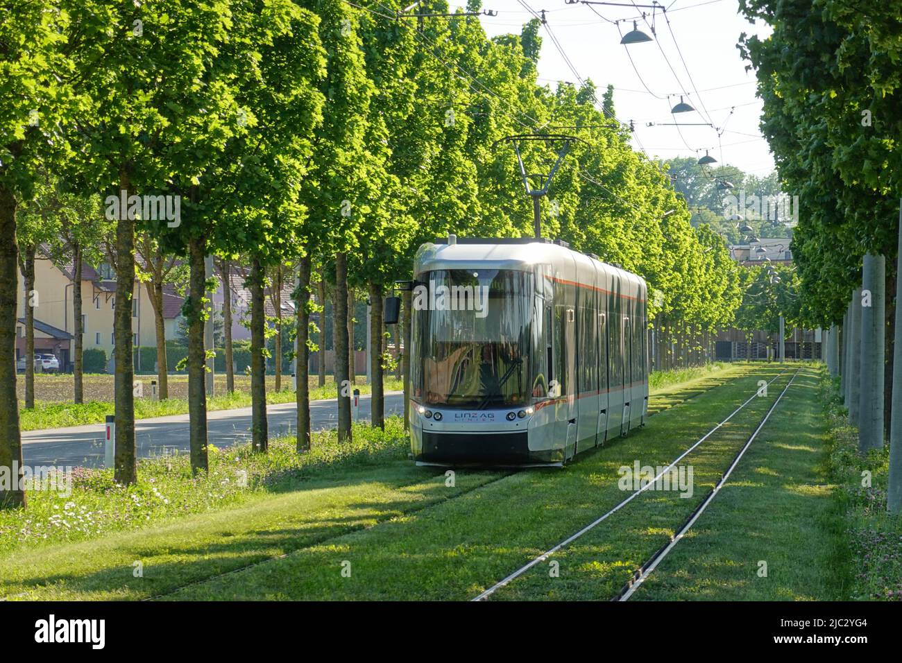 Linz, Straßenbahn // Linz, Tramway Stock Photo - Alamy