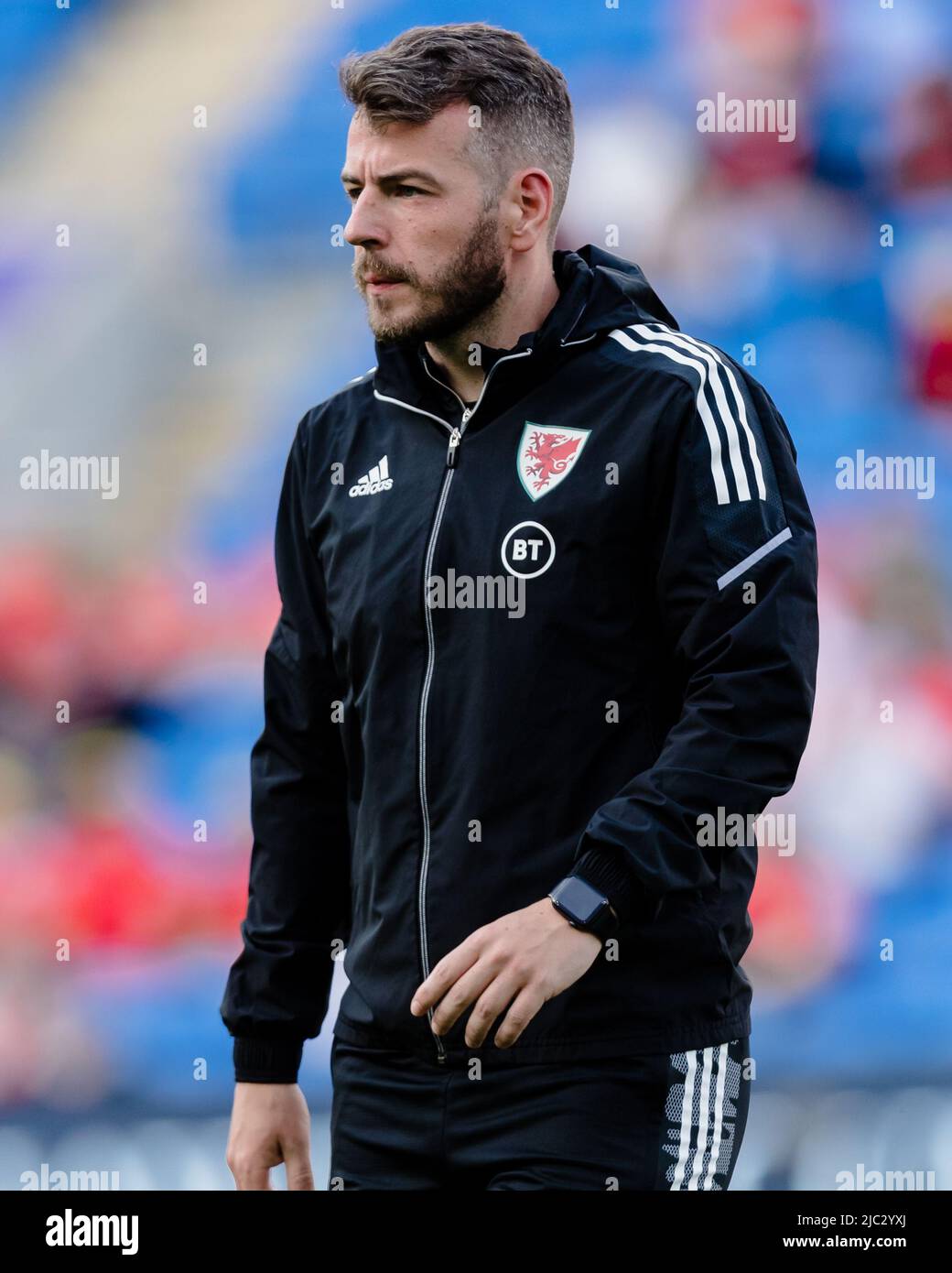 CARDIFF, WALES - 08 JUNE 2022: Wales’ Sports Science Ronan Kavanagh ...