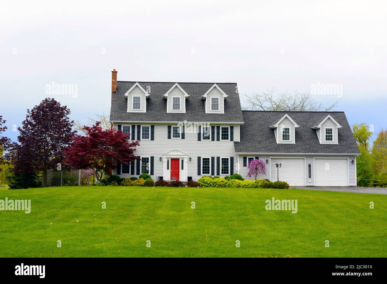 Country Ranch style homes located in Southwestern Ontario Canada Stock ...