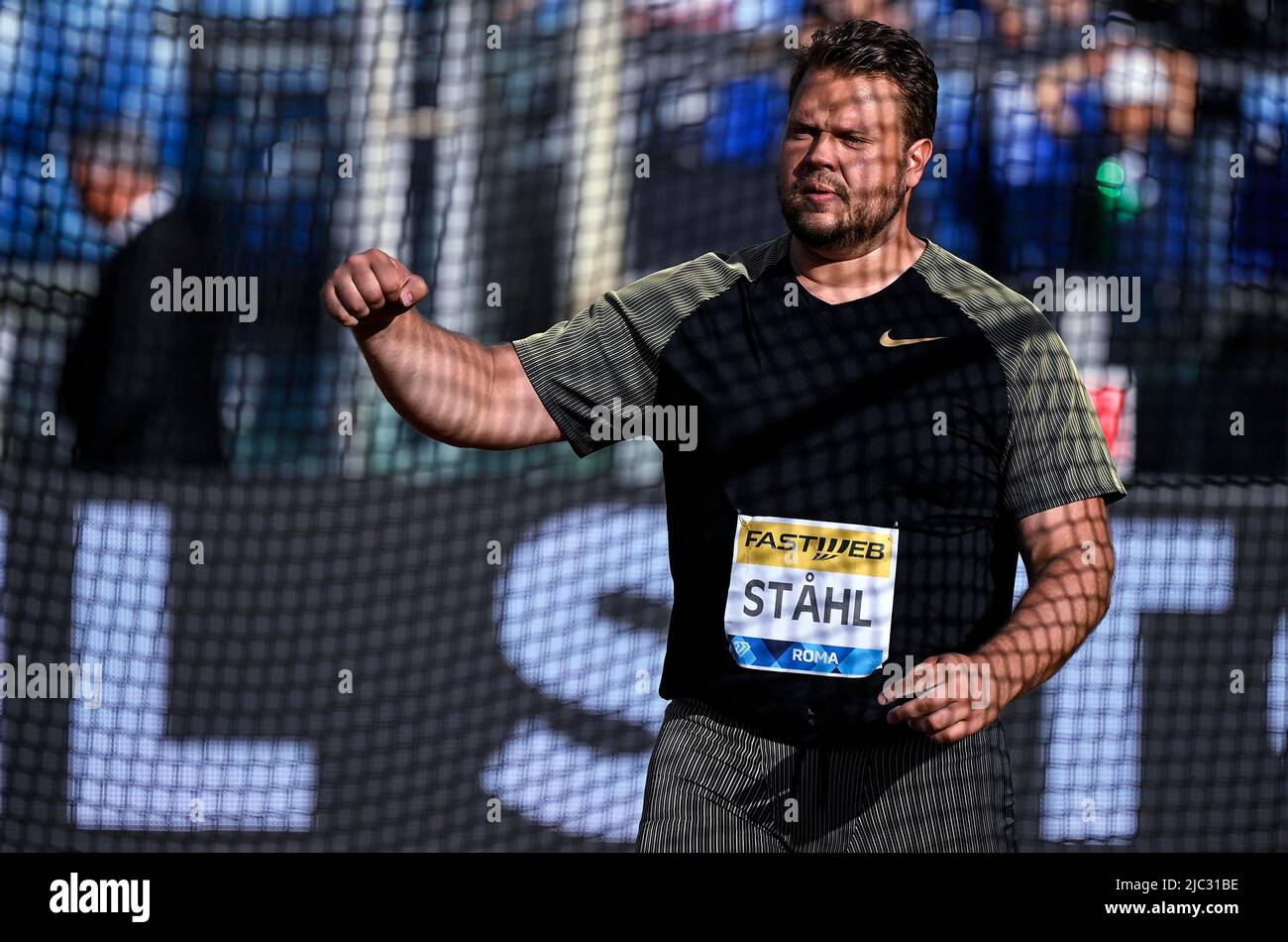June 9, 2022, Rome: Daniel Stahl of Sweden competes in the Discus Throw ...