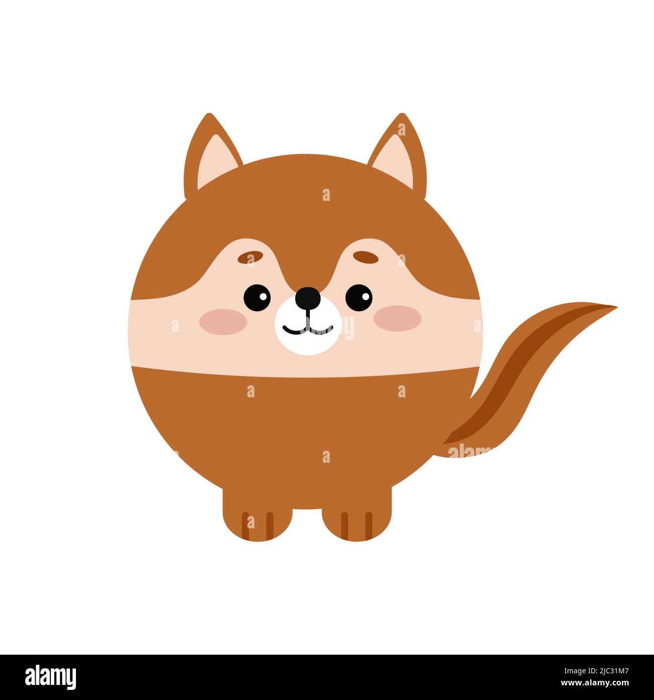 Circle chipmunk forest animal face icon isolated on white background ...