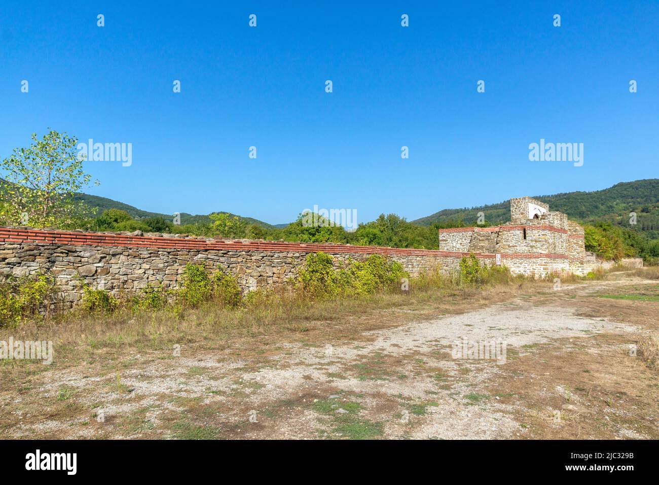 Ruins of Ancient Roman fort of Sostra near the village of Lomets ...