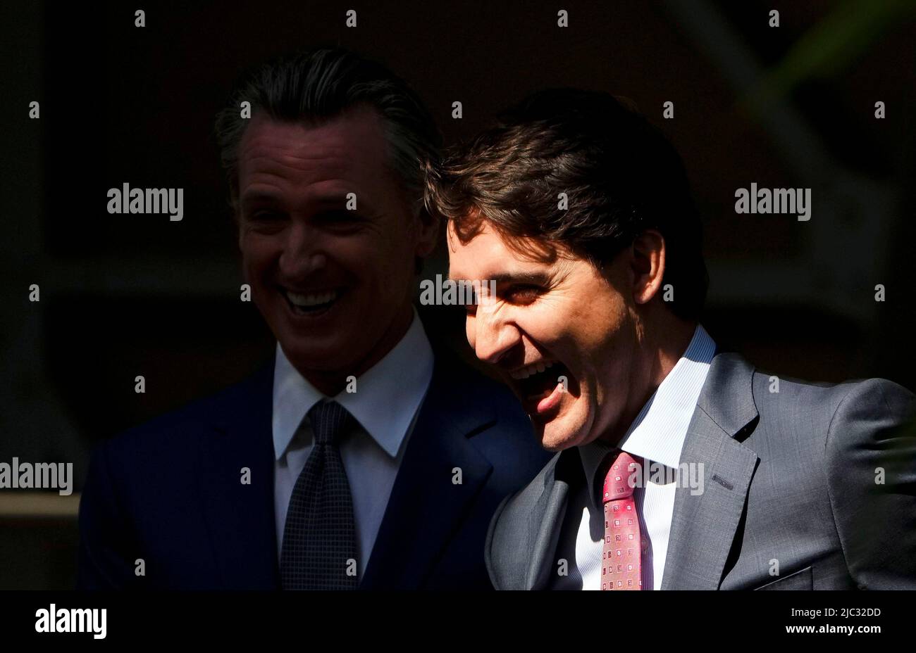 Prime Minister Justin Trudeau meets with California Governor Gavin ...