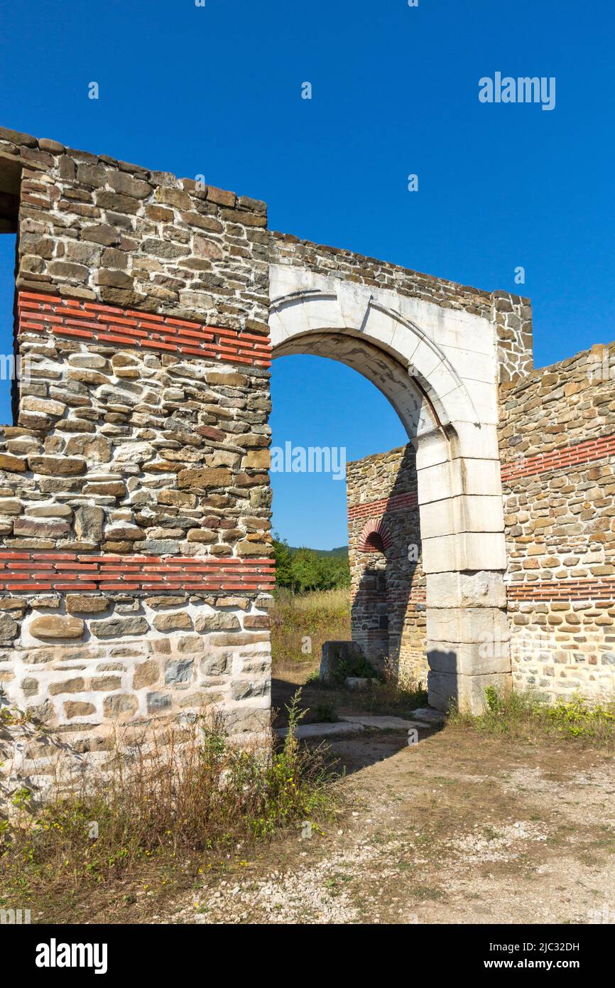 Ruins of Ancient Roman fort of Sostra near the village of Lomets ...
