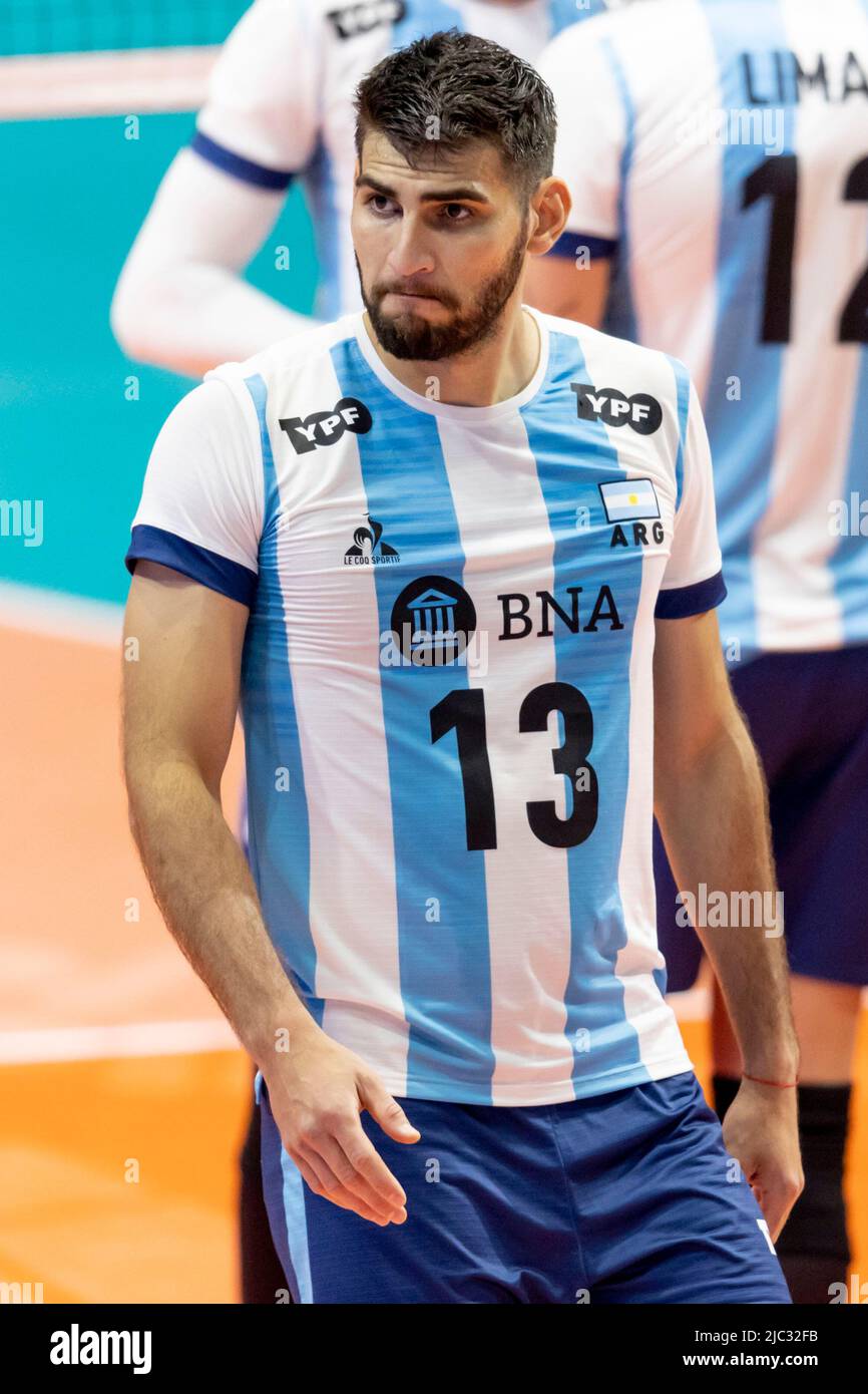 Ottawa, Canada. 09 Jun 2022. Ezequiel Palacios (13 -- of Argentina) in ...