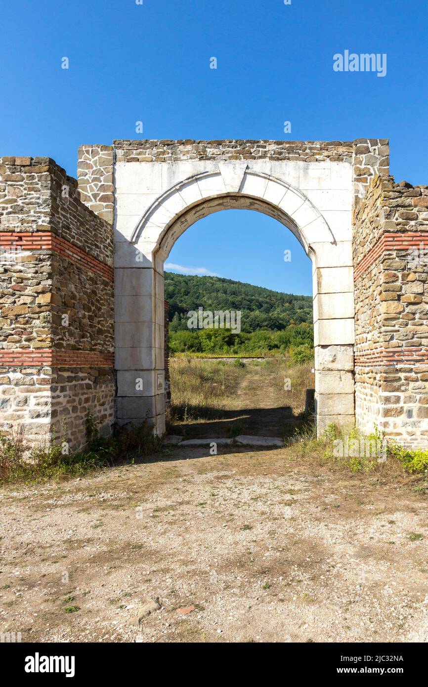 Ruins of Ancient Roman fort of Sostra near the village of Lomets ...