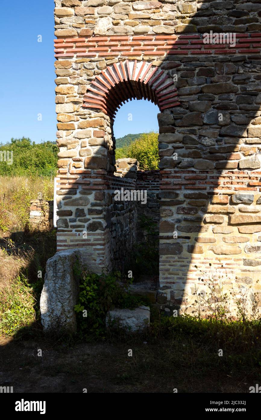 Ruins of Ancient Roman fort of Sostra near the village of Lomets ...