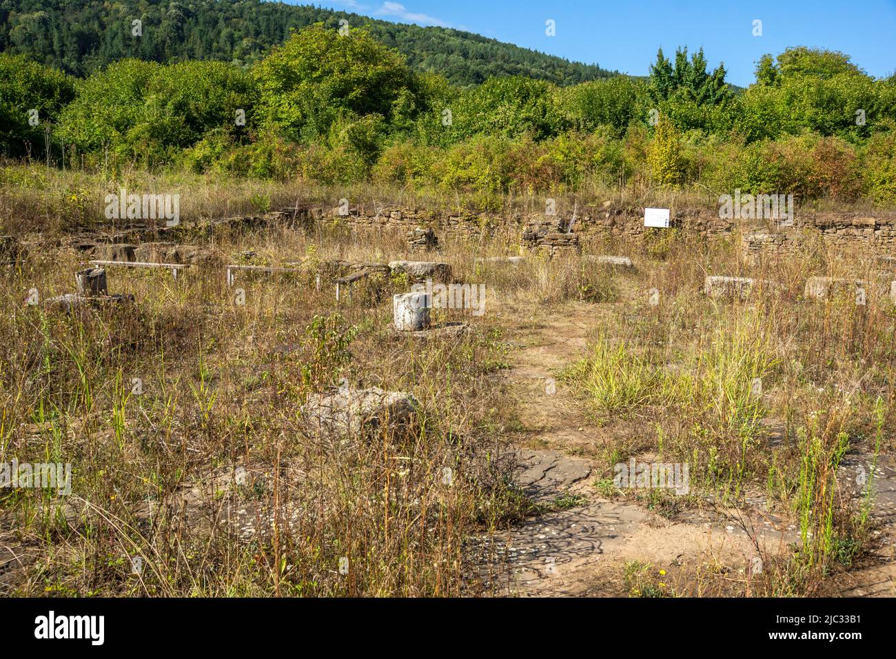 Ruins of Ancient Roman fort of Sostra near the village of Lomets ...