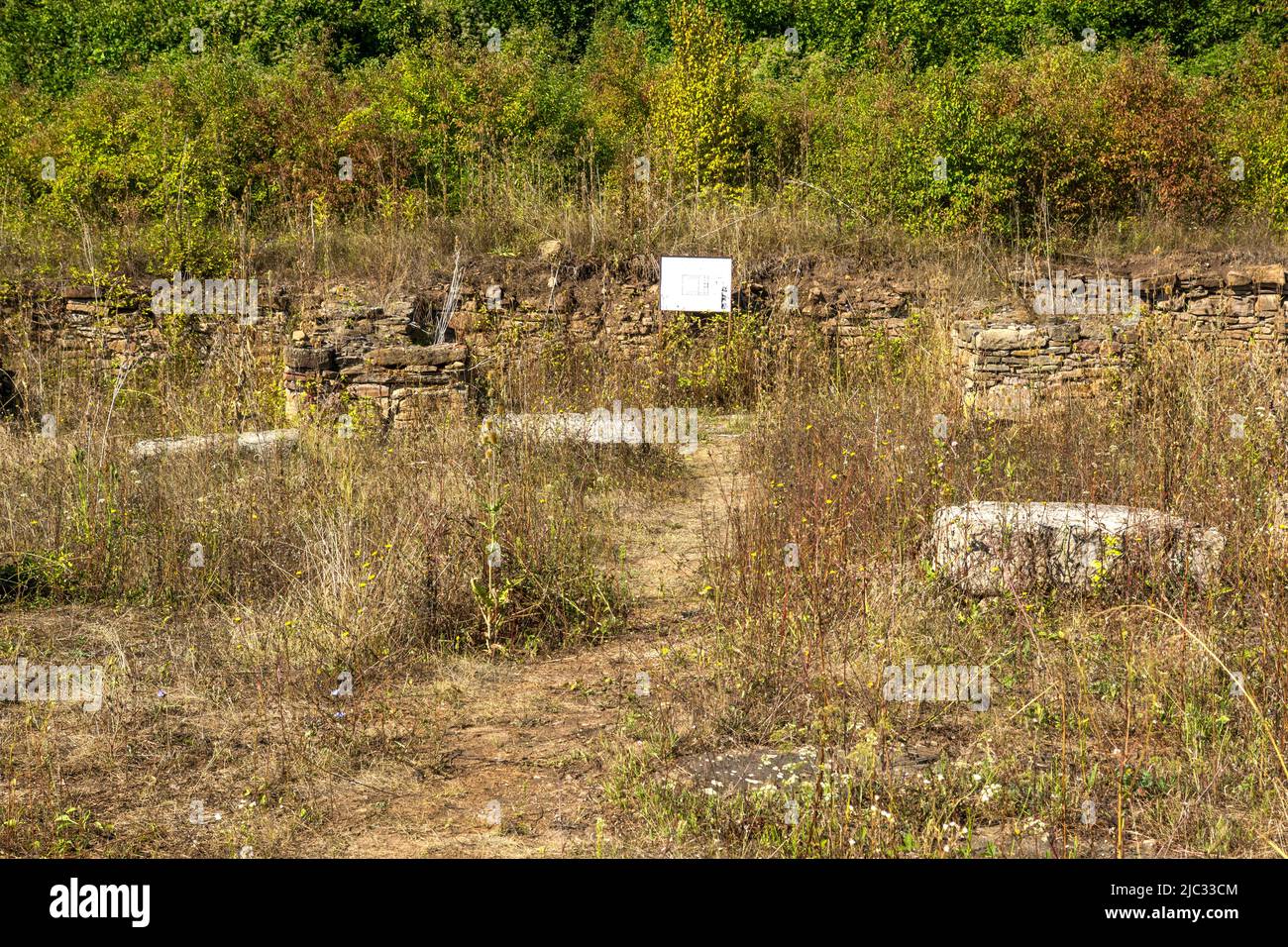 Ruins of Ancient Roman fort of Sostra near the village of Lomets ...