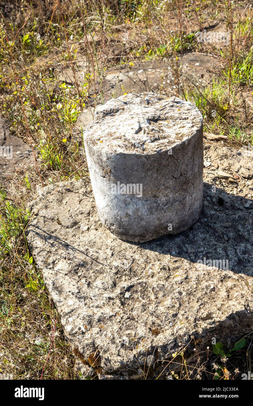 Ruins of Ancient Roman fort of Sostra near the village of Lomets ...
