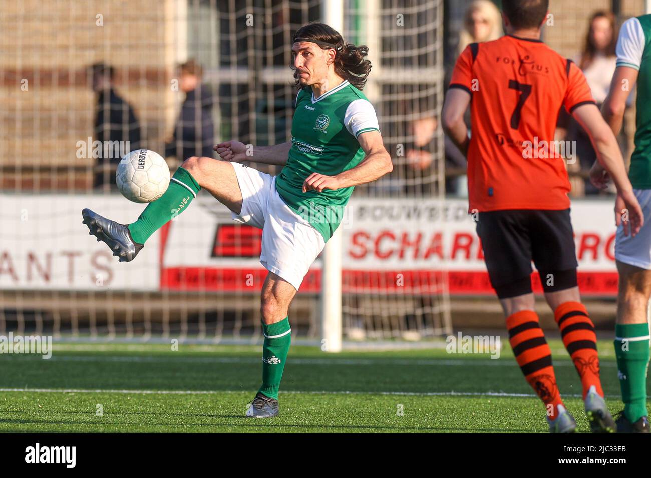 HAAKSBERGEN, NETHERLANDS - JUNE 9: Cenk Uguz of HCS'21 during the Dutch ...