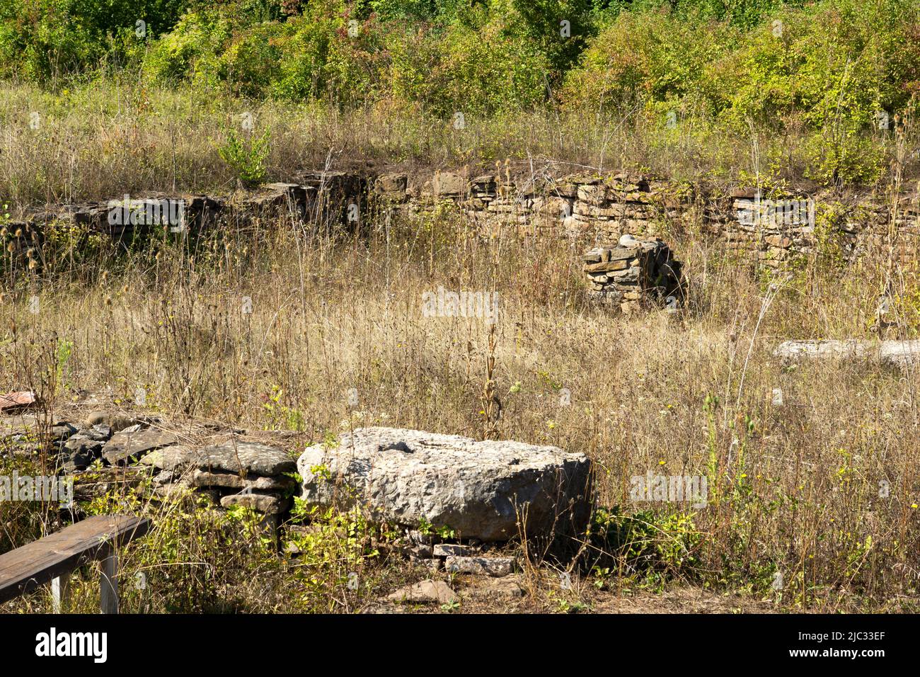 Ruins of Ancient Roman fort of Sostra near the village of Lomets ...