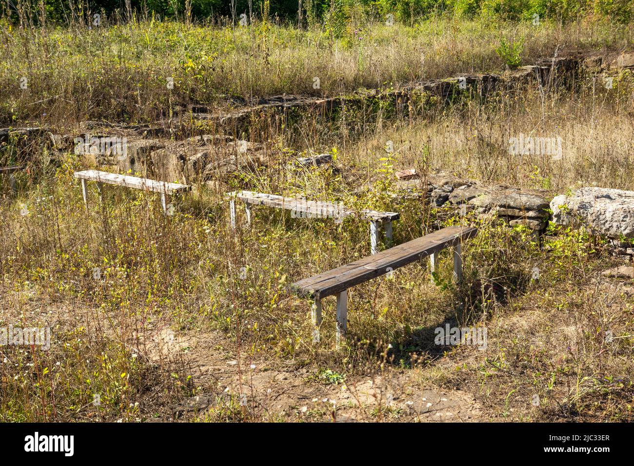 Ruins of Ancient Roman fort of Sostra near the village of Lomets ...