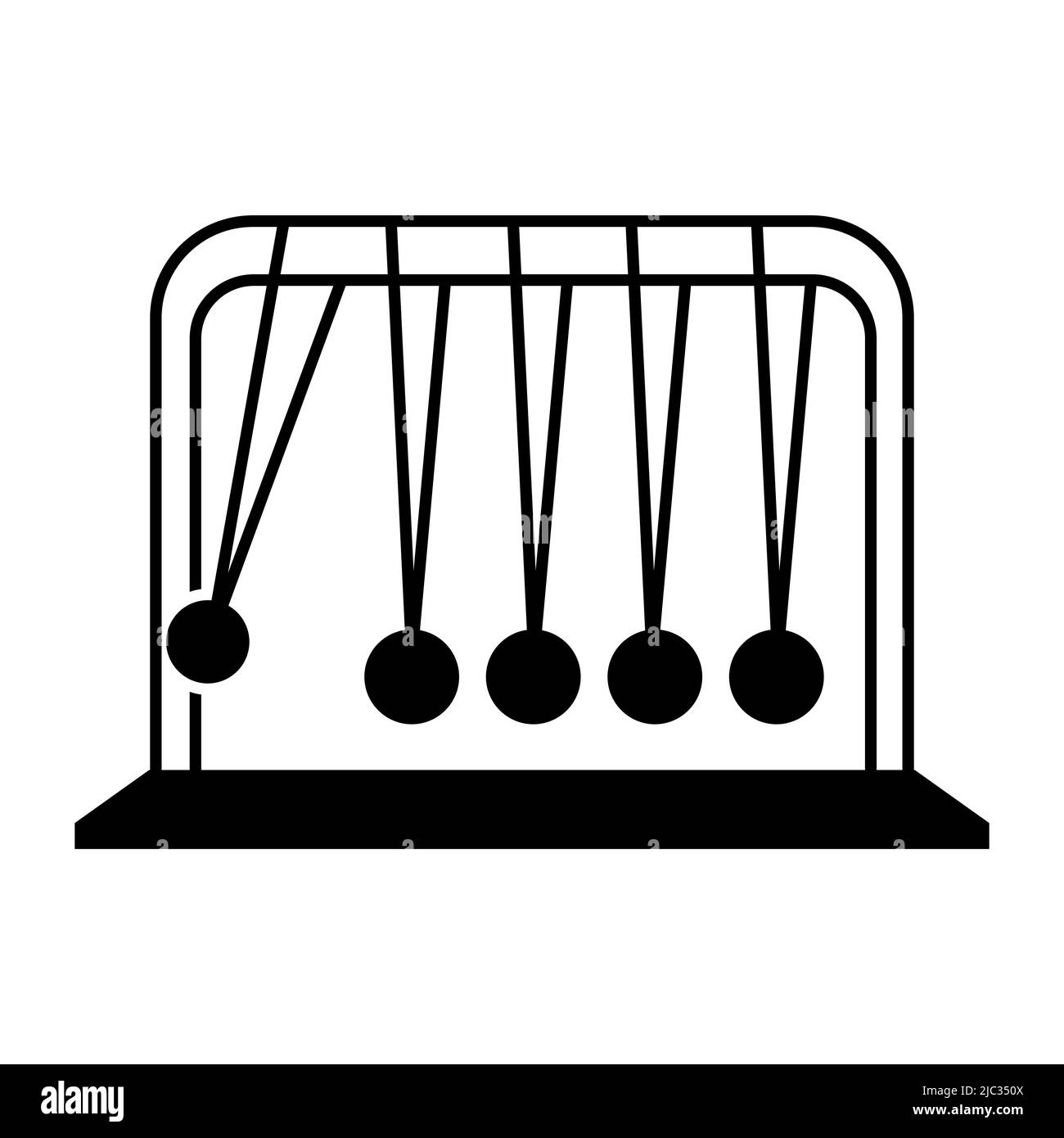 Newton's cradle icon. Symbol for website design, logo, app, UI. Vector ...