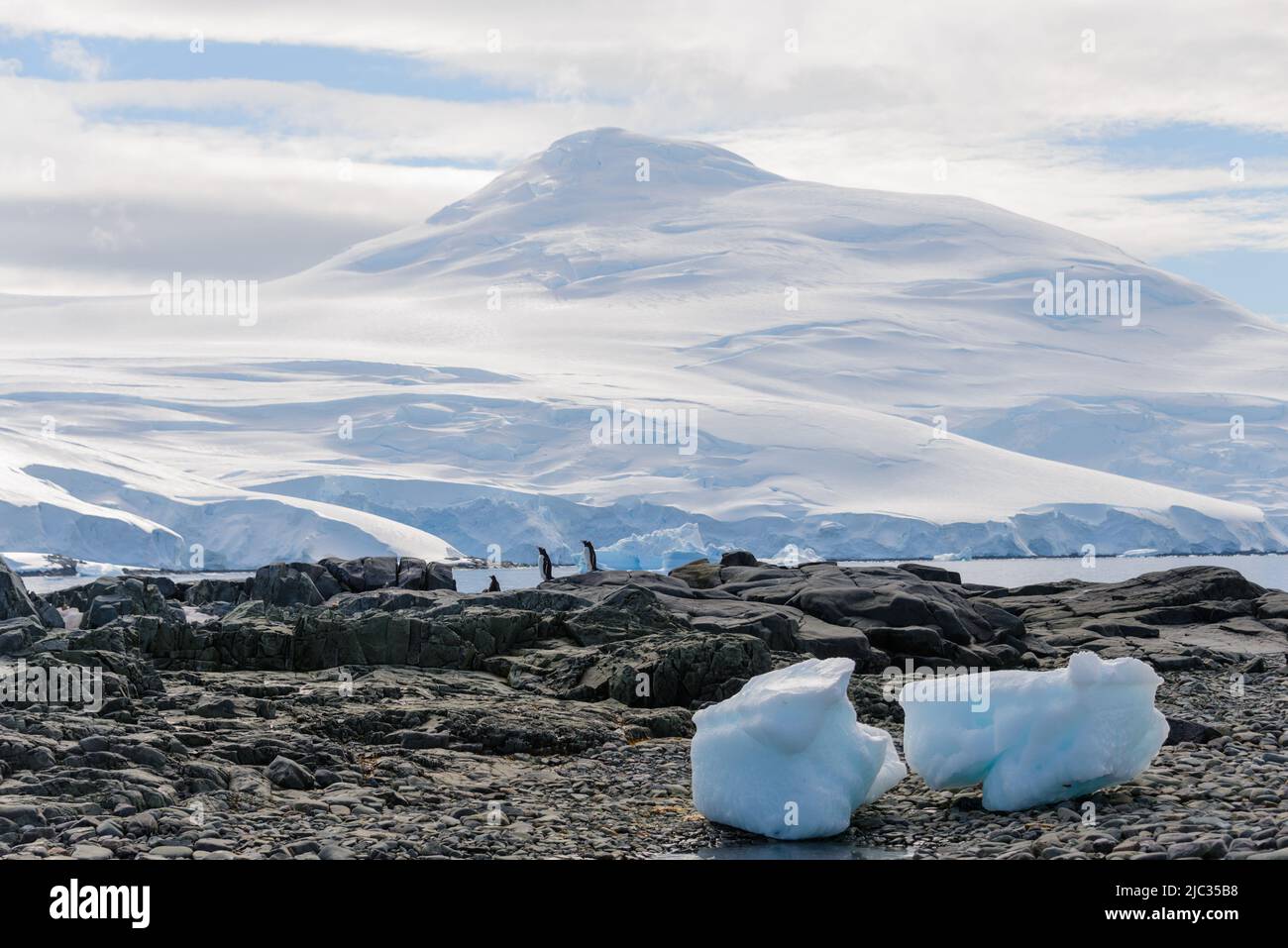Antarctic landscape with iceberg Stock Photo - Alamy
