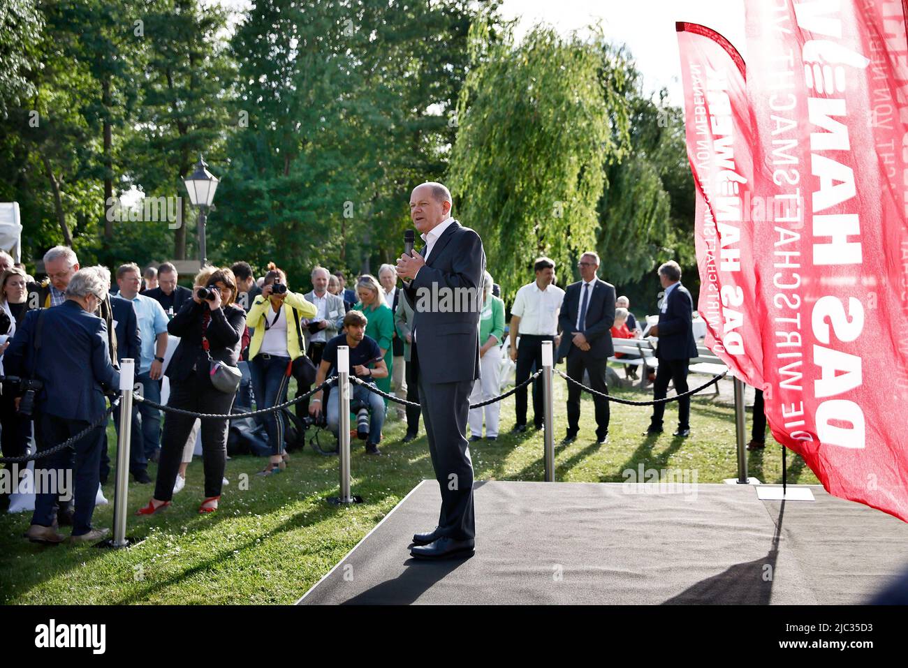 Schwielowsee, Germany. 09th June, 2022. Olaf Scholz (SPD), German ...