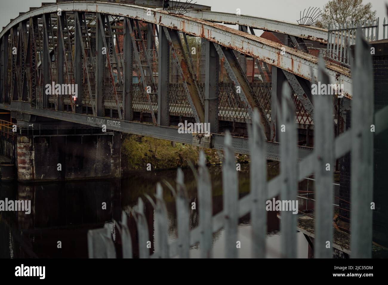Moore Lane Swing Bridge, a Grade II listed structure, located in ...