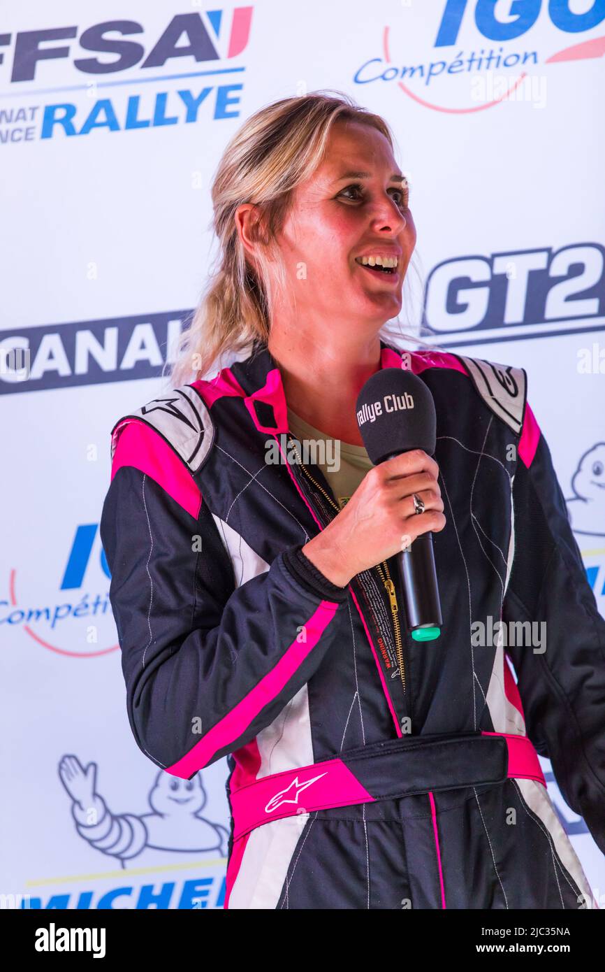 SCHLENNSTEDT Delphine, MEURAT Florence, Ford Fiesta, portrait during the Rallye Vosges Grand Est ...