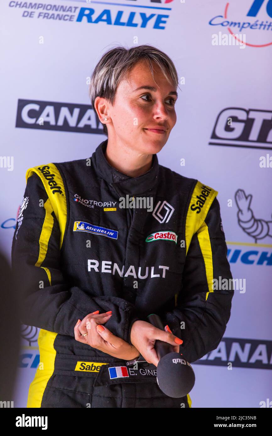 GINES Elodie, HAILLOUD Manon, Renault Clio RS Line, portrait during the Rallye Vosges Grand Est ...