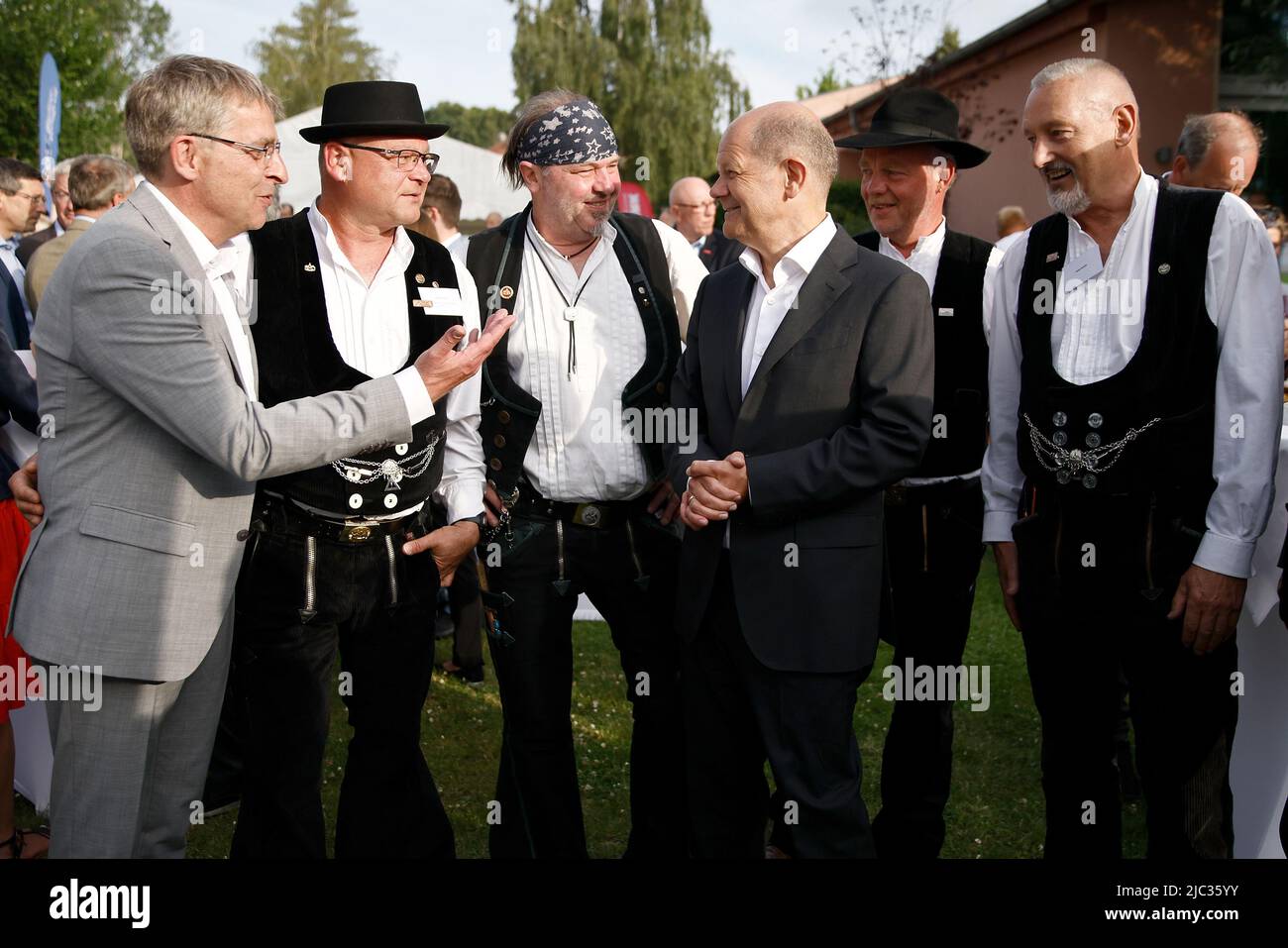 Schwielowsee, Germany. 09th June, 2022. Ralph Bührig (l), Managing ...