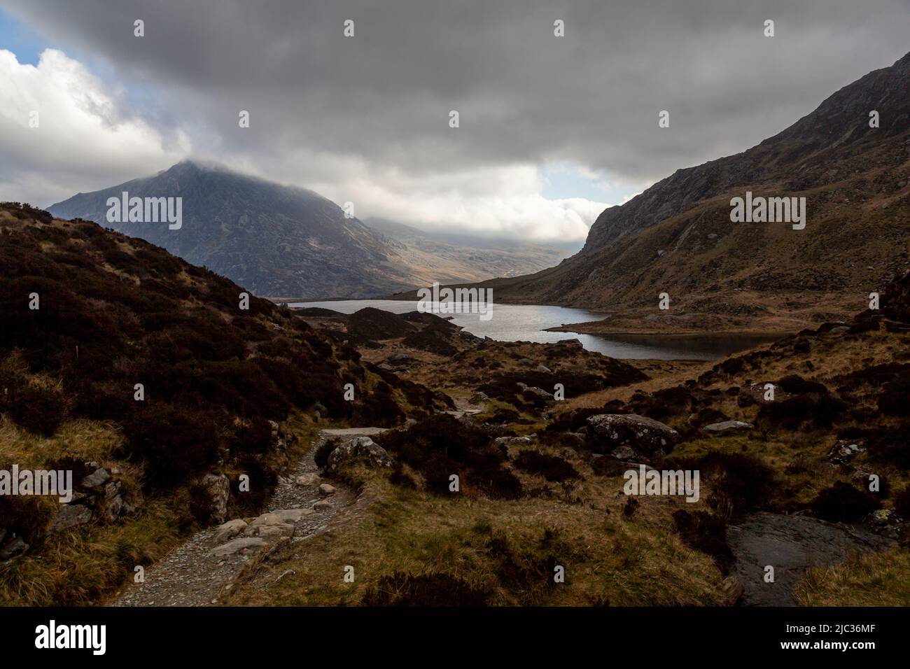 Pen Yr Ole Wen, Part of the Carneddau range viewed from the Flanks of ...
