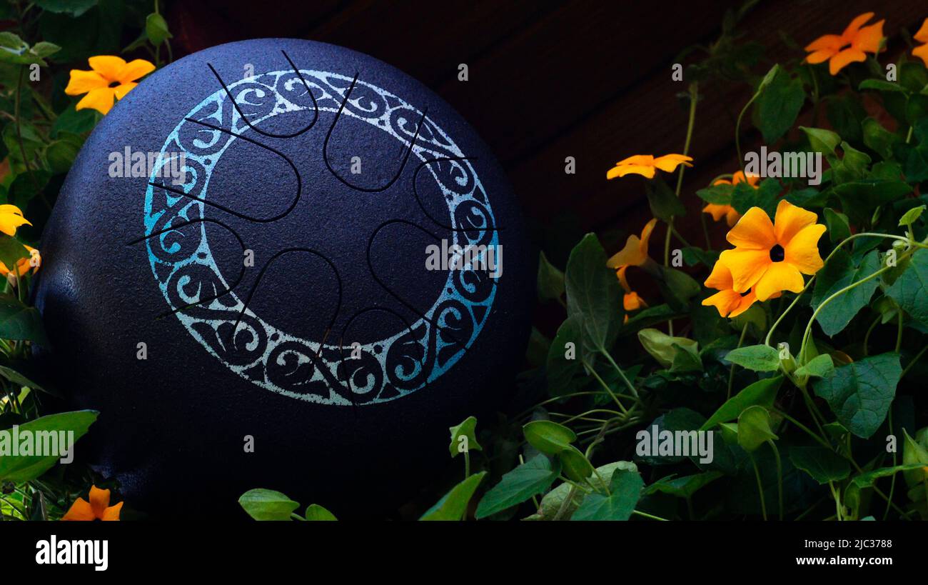 steel tongue drum tank drum Stock Photo - Alamy