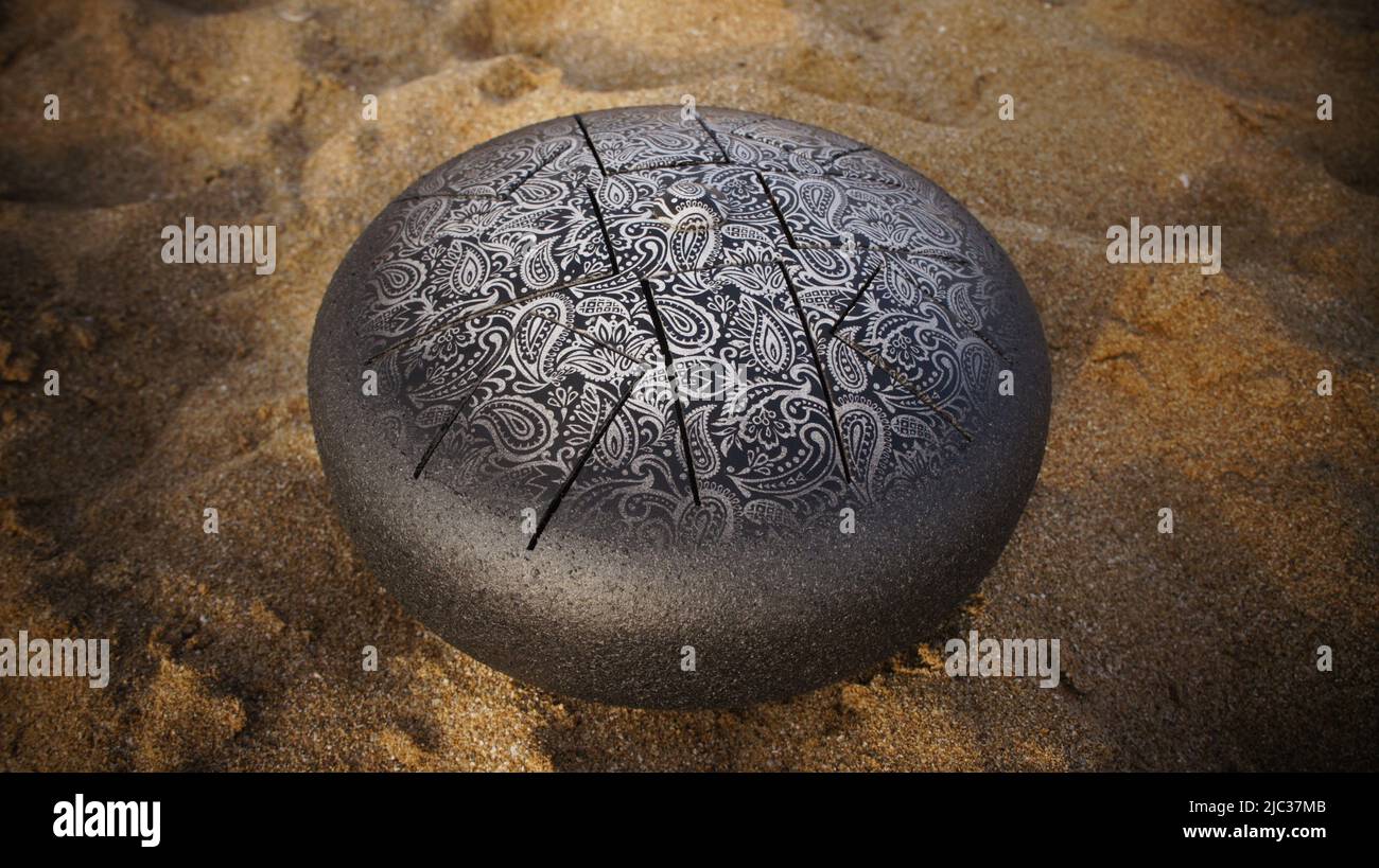 steel tongue drum tank drum Stock Photo - Alamy