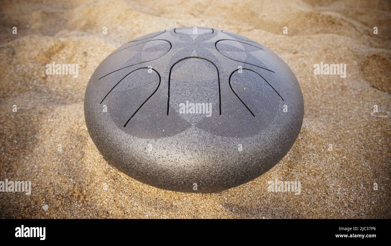 steel tongue drum tank drum Stock Photo - Alamy