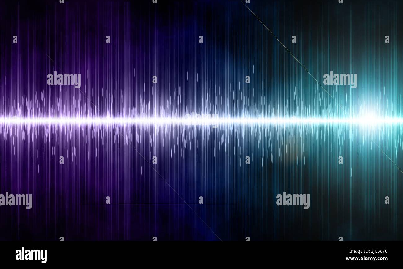 Digital colorful sound wave on black background Stock Photo - Alamy