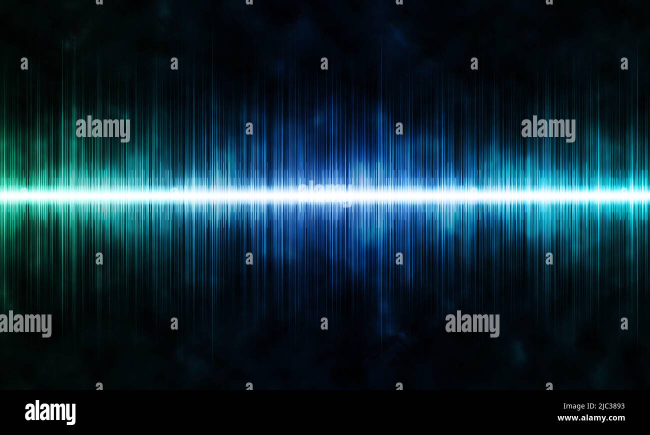 Digital sound wave on black background Stock Photo - Alamy