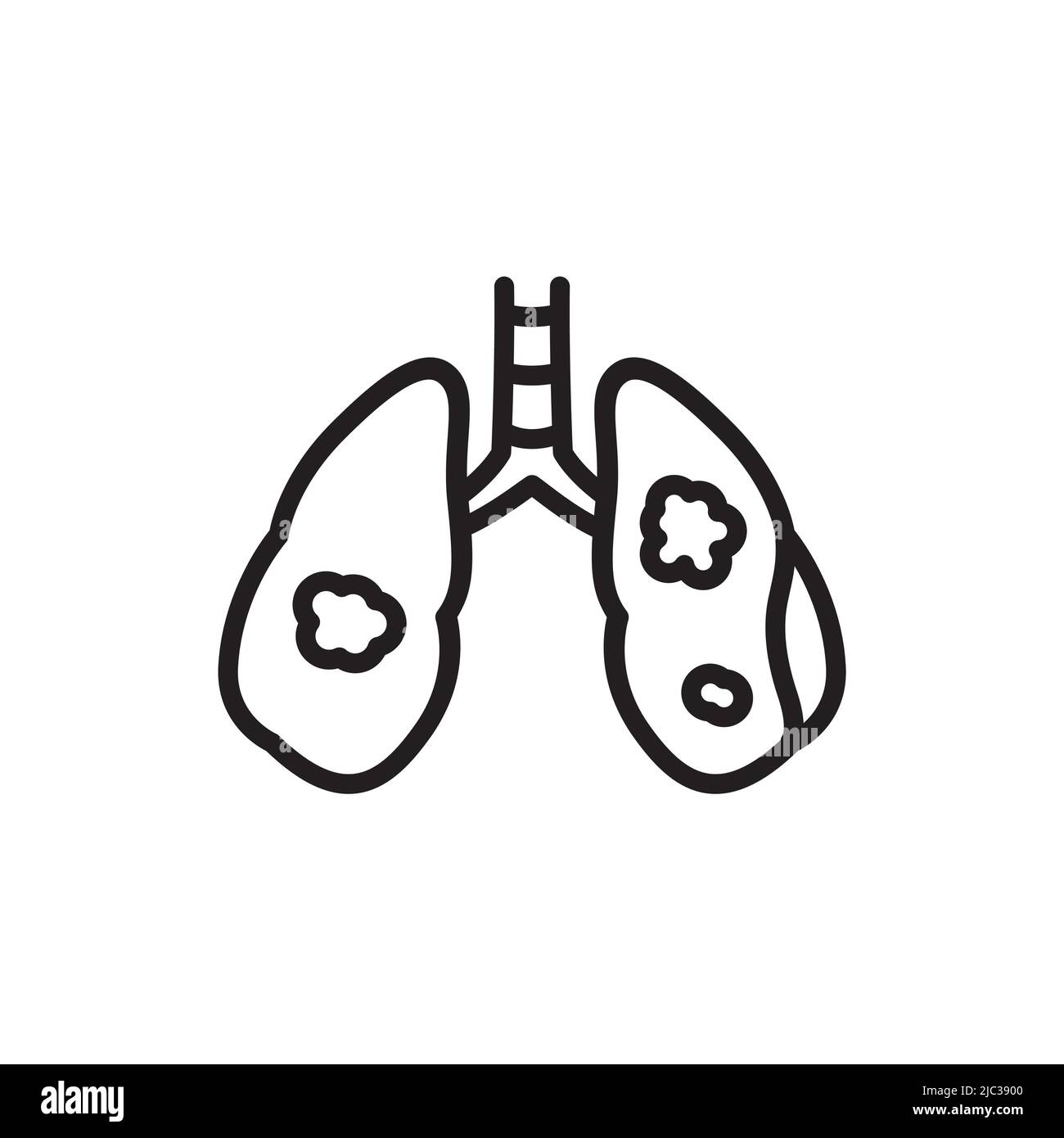 Lung cancer drawing hi-res stock photography and images - Alamy
