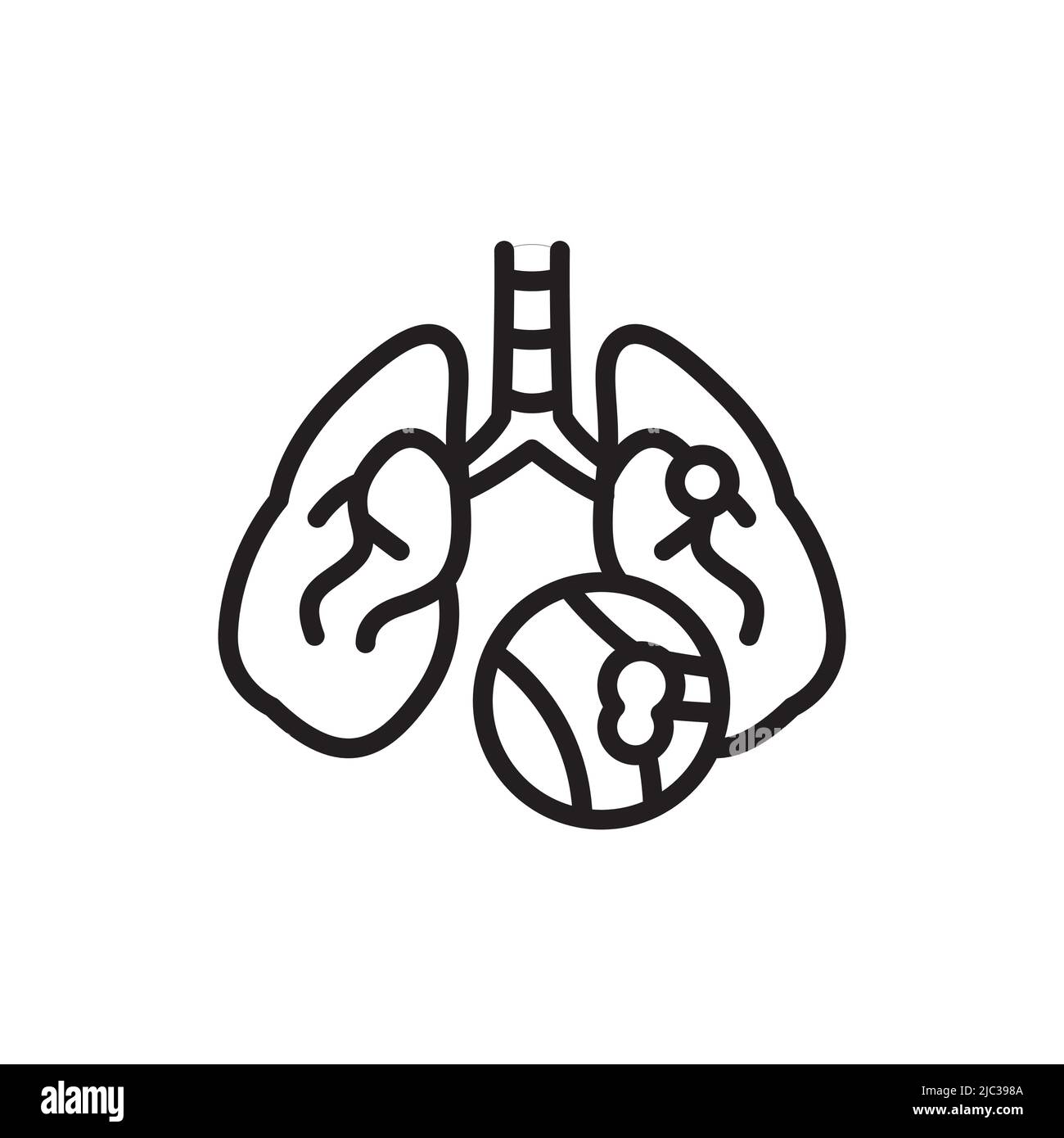 Pulmonary embolism line icon. Isolated vector element Stock Vector ... Pulmonary embolism line icon. Isolated vector element Stock Vector ...