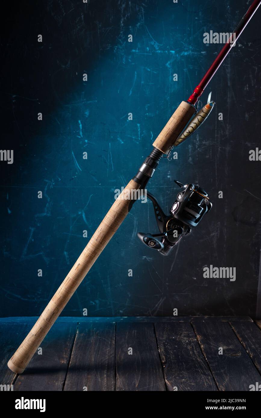 Fishing spinning and reel. Beautiful fishing screensaver. Fishing rod ...