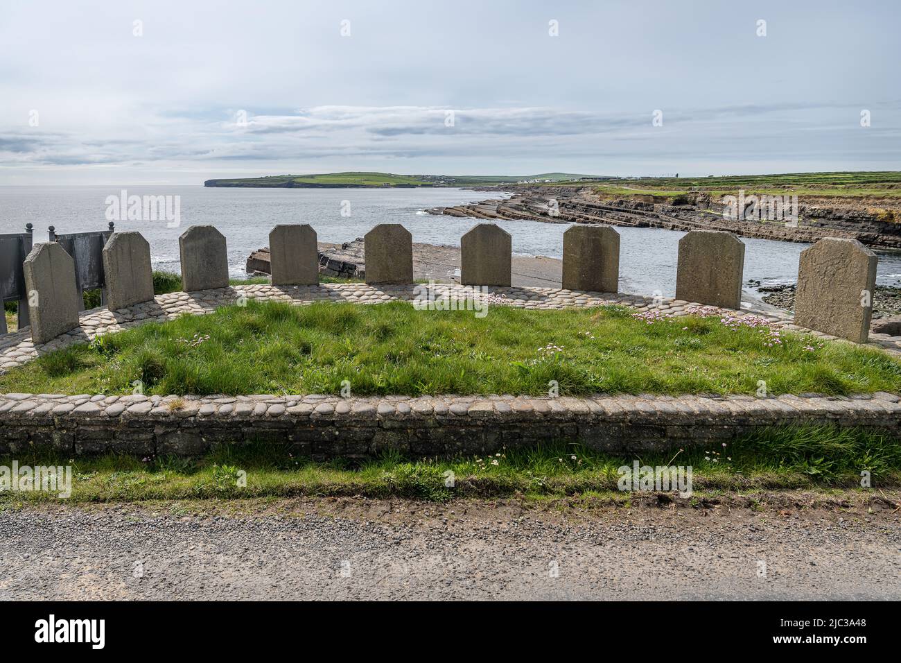 "Grave of the Yellow Men" Monument, Kilbaha, Ireland Stock Photo - Alamy
