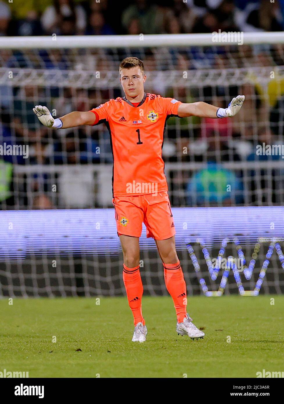 Northern Ireland goalkeeper Bailey Peacock-Farrell during the UEFA ...