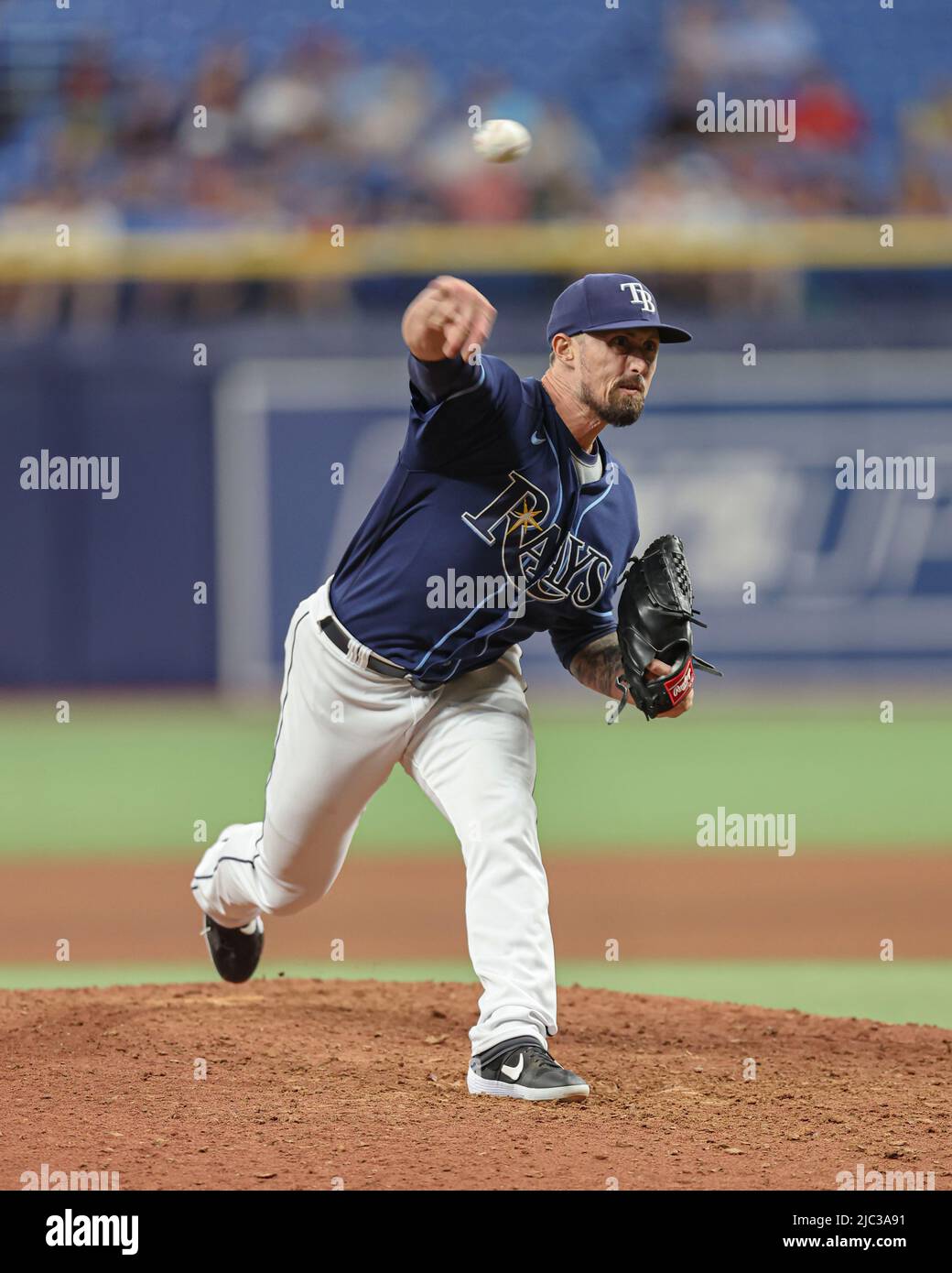 St. Petersburg, FL. USA; Tampa Bay Rays relief pitcher Shawn Armstrong ...