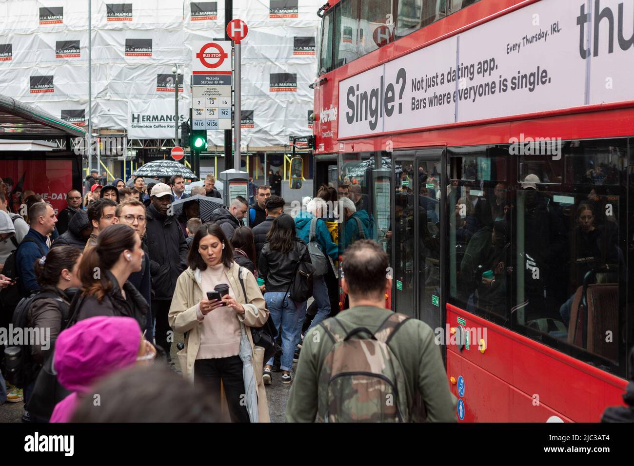 A major tube strike is led by members of the Rail, Maritime and ...