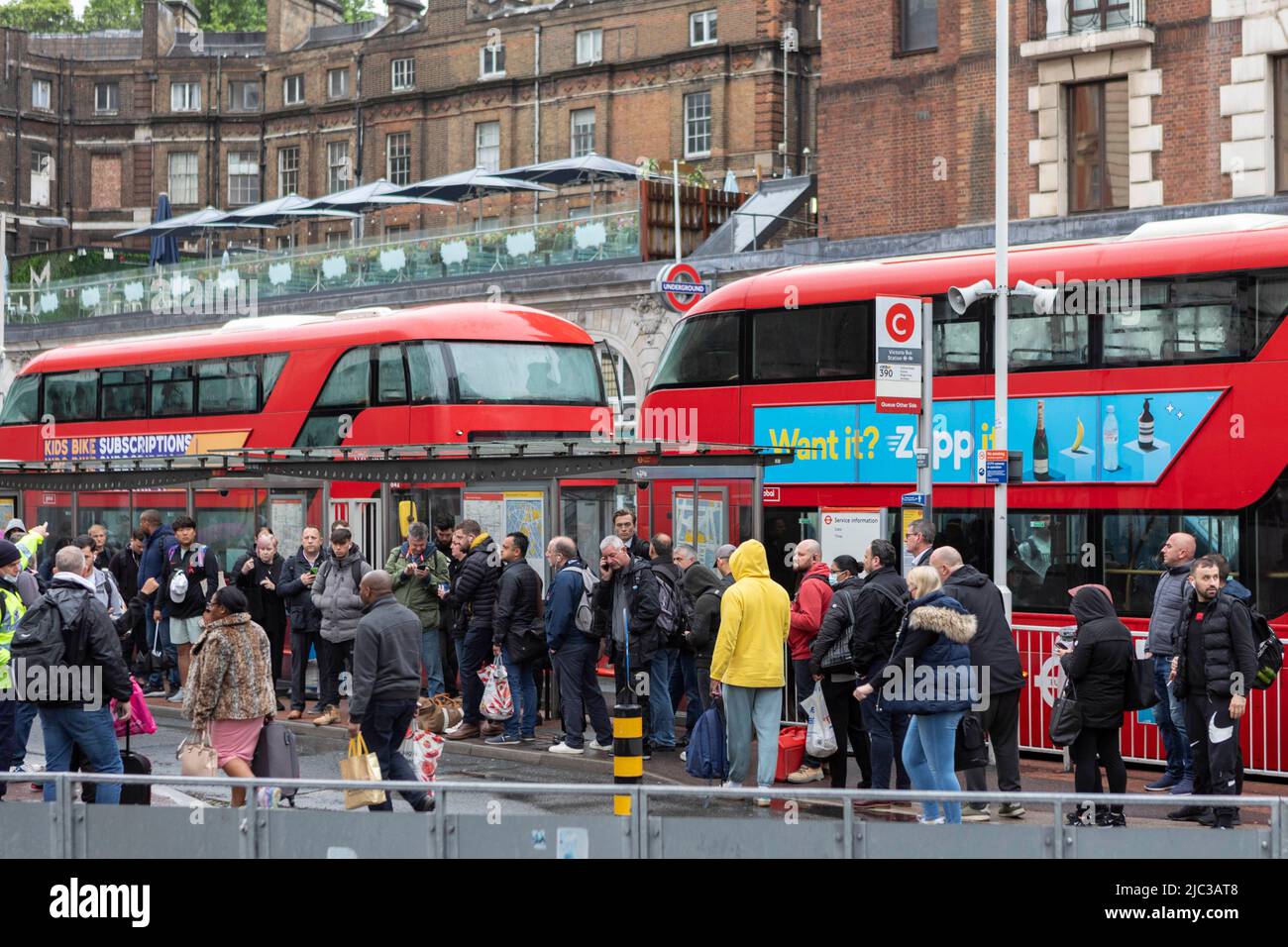 A major tube strike is led by members of the Rail, Maritime and ...