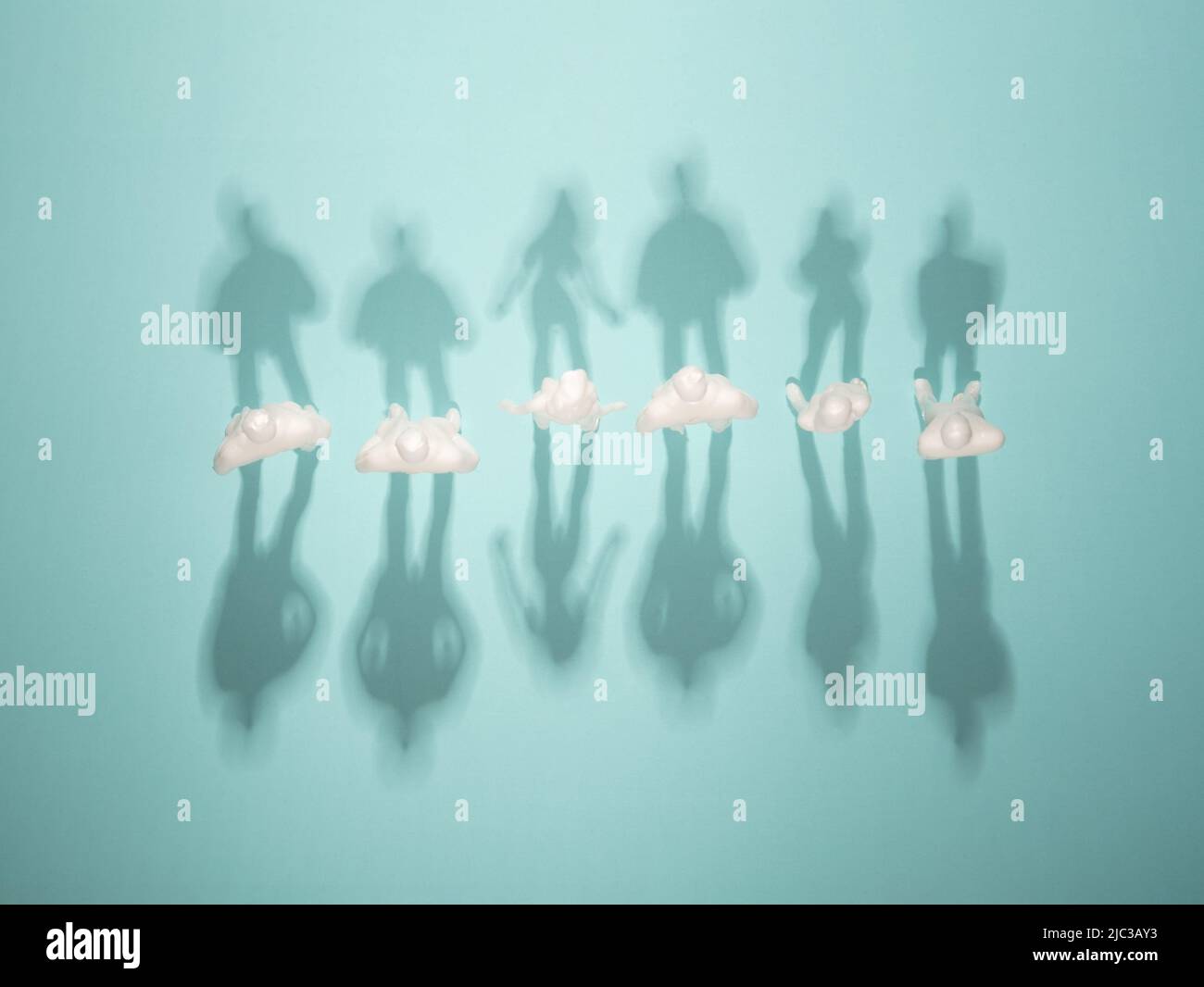 Top view people shadow hi-res stock photography and images - Alamy