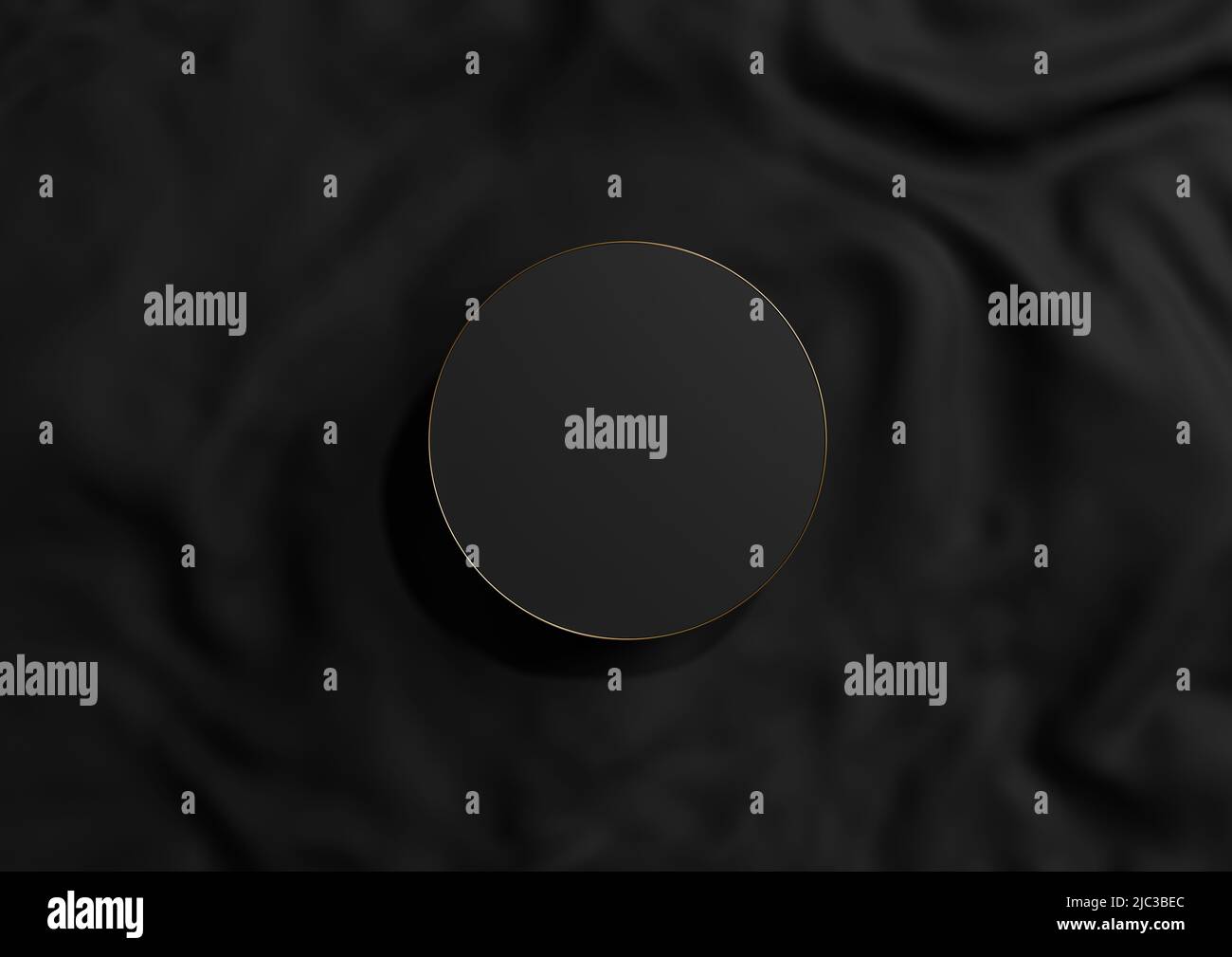 Black, dark gray, black and white 3D rendering minimal product display ...