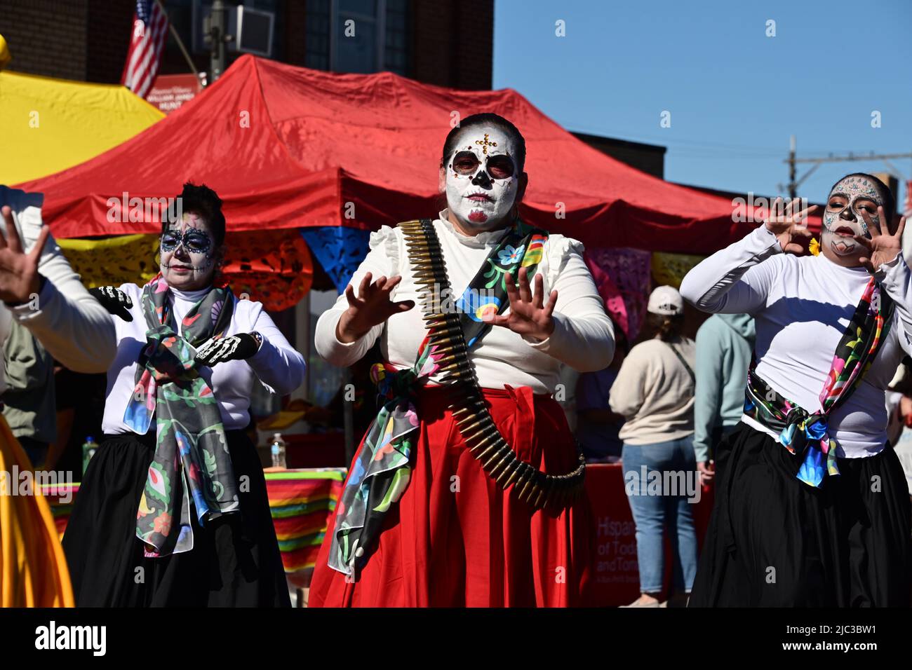 EMPORIA, KANSAS - OCTOBER 30, 2021 Women portraying themselves as ...