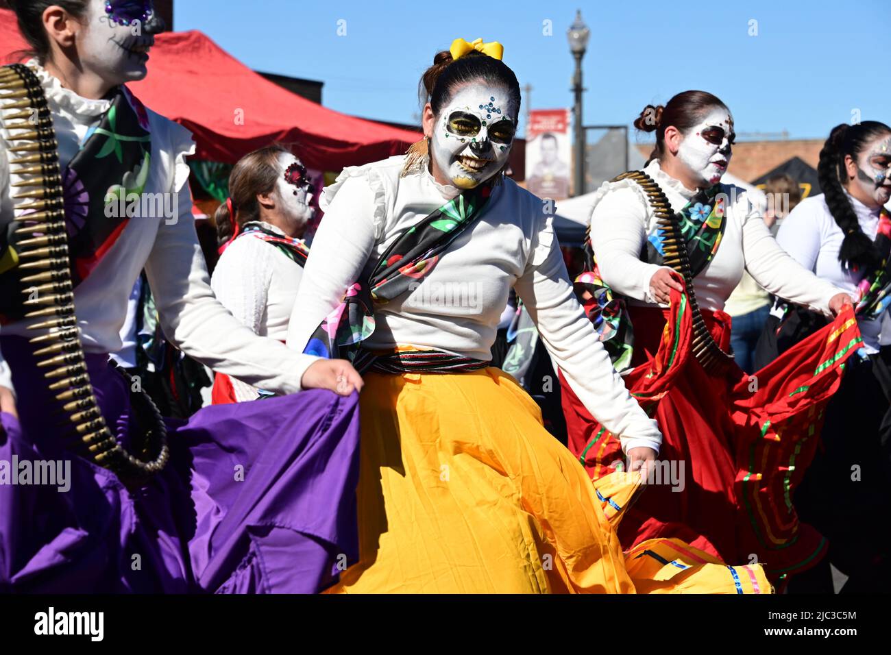 EMPORIA, KANSAS - OCTOBER 30, 2021 Women portraying themselves as ...