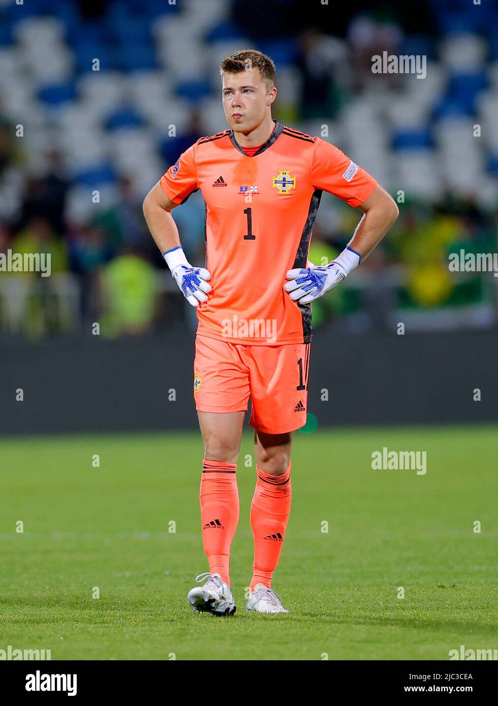 Northern Ireland goalkeeper Bailey Peacock-Farrell during the UEFA ...
