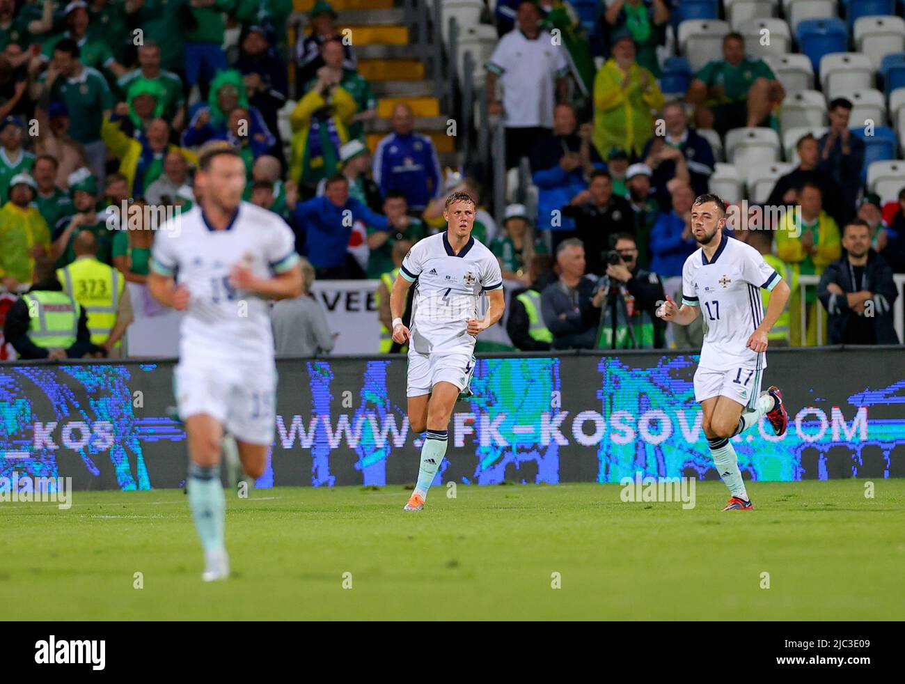 Northern Ireland's Daniel Ballard celebrates scoring their side's ...