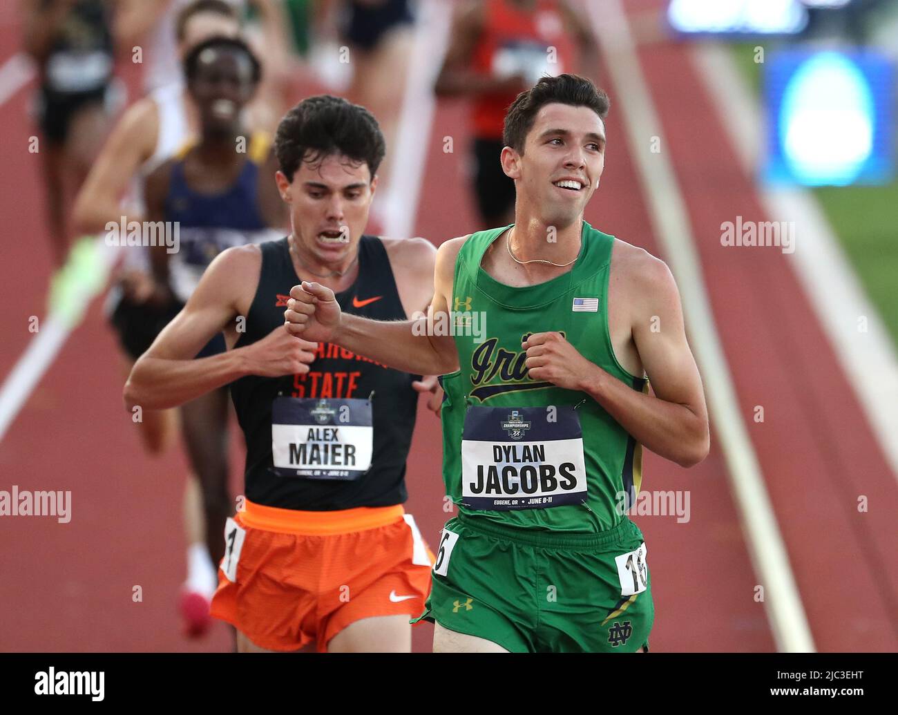 Hayward Field, Eugene, OR, USA. 8th June, 2022. Dylan Jacobs of Notre ...