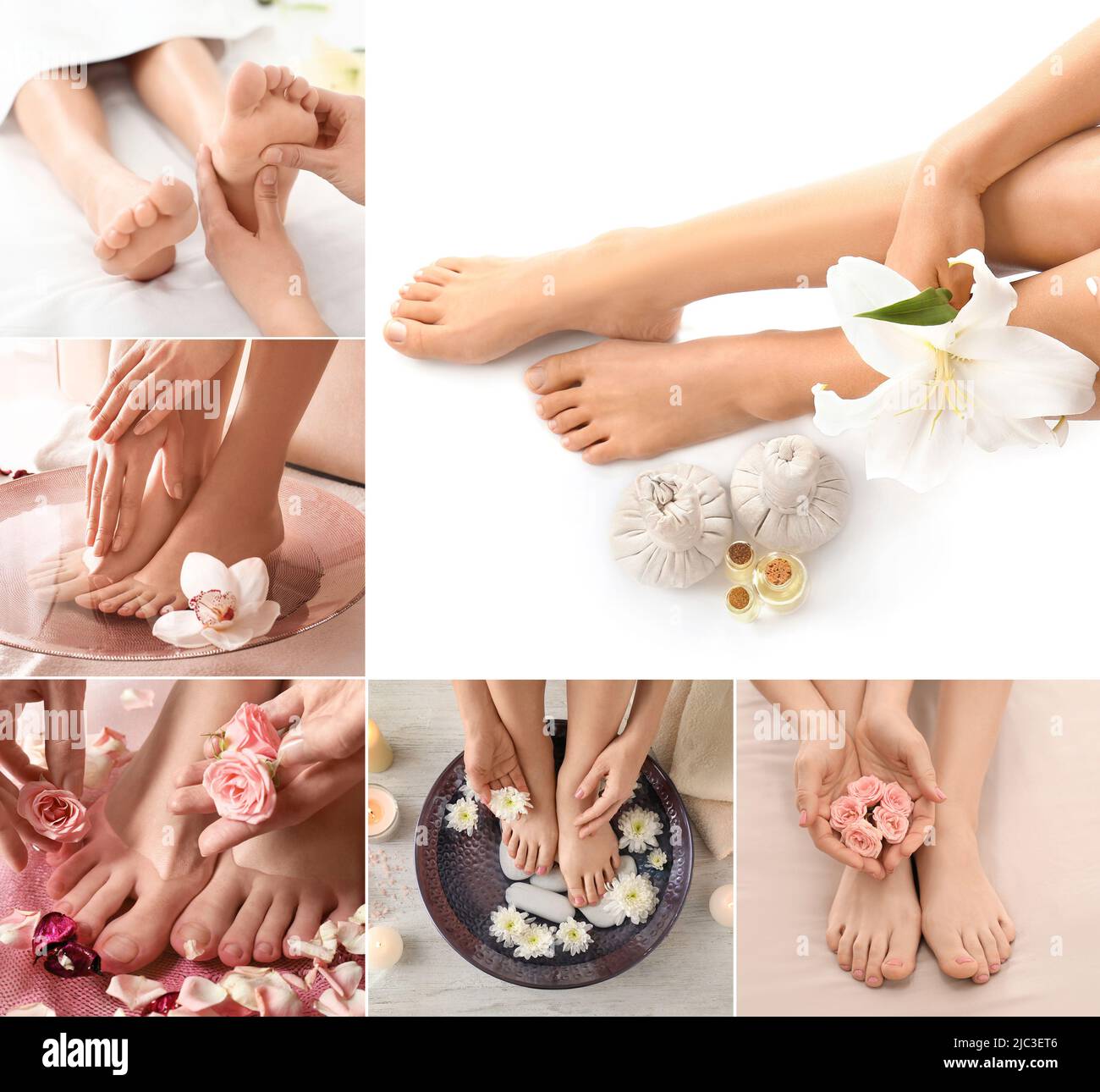 Woman having pedicure in spa hi-res stock photography and images - Alamy