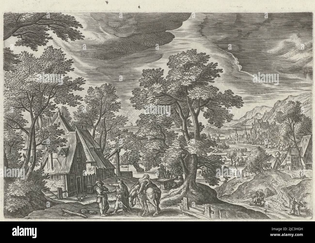 An Inn. The Good Samaritan pays an innkeeper to continue nursing the ...