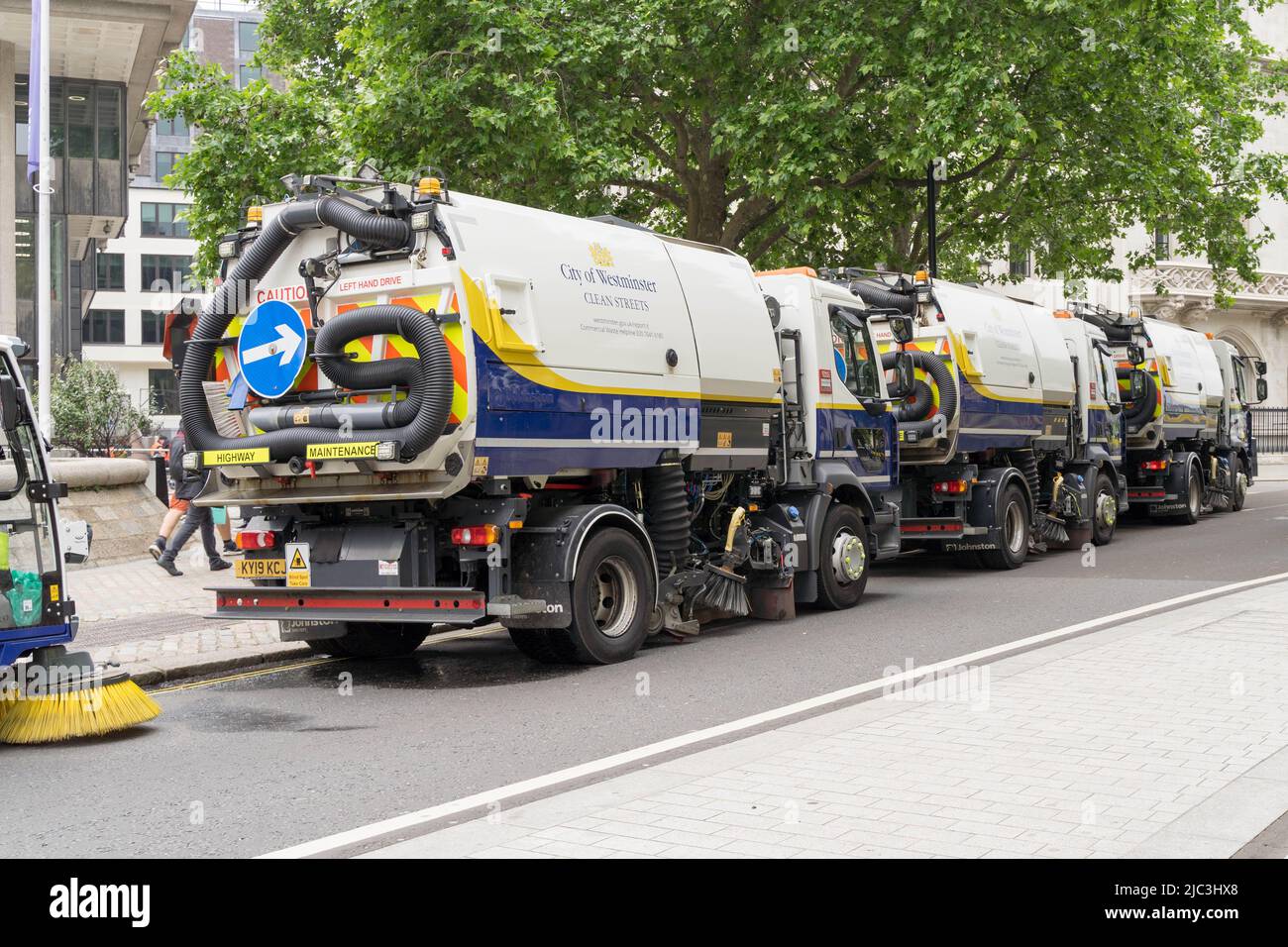 waste management team crew getting ready to get work after the Pageant ...